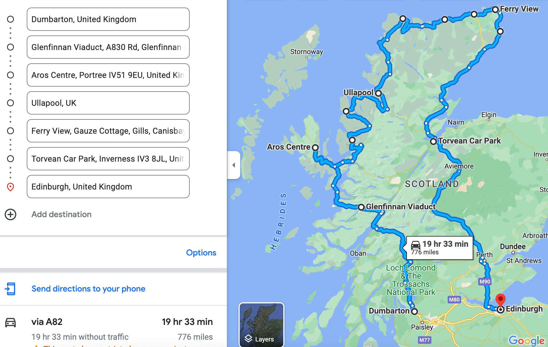 Scotland NC500 5 Day Itinerary & Road Trip Route